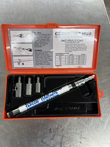 Tapcon Condrive 1000 Concrete Anchoring System, Complete. | eBay