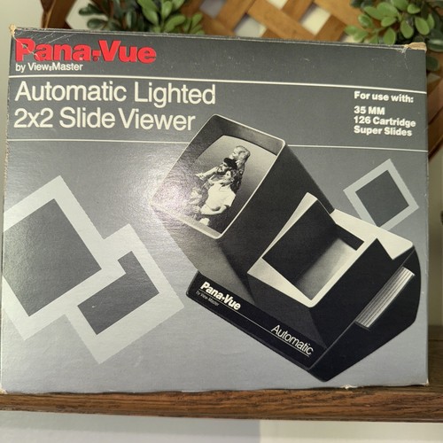 NIB ~ Pana-Vue Automatic Lighted 2x2 Slide Viewer for 35mm | eBay