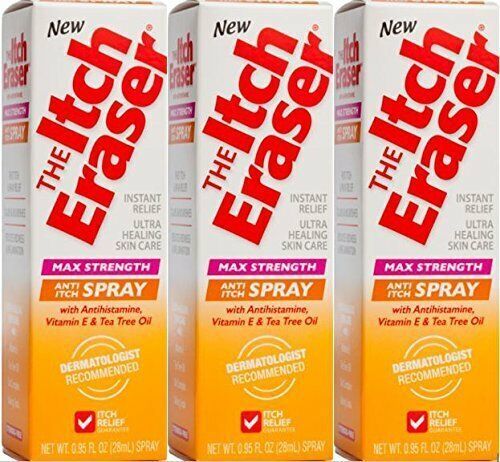 The Itch Eraser Max Strength Anti-Itch Spray with Antihistamine 0.95 Oz 3 Pack | eBay