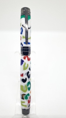 #272-22-69 Epoxy Leopar patterned Pen Handmade making, nice color ...