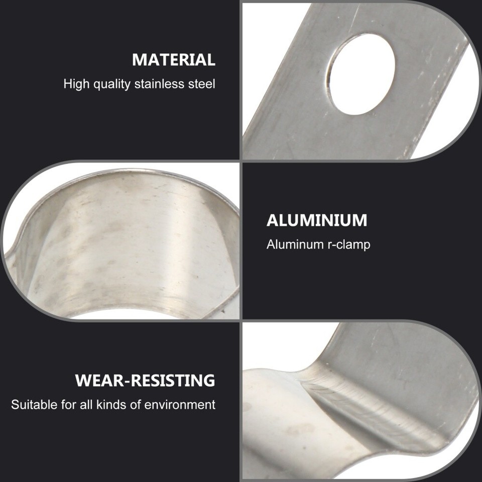 20 Pcs Cable Clamp Fixing Buckle Masonry Stainless Steel Type Clamps | eBay