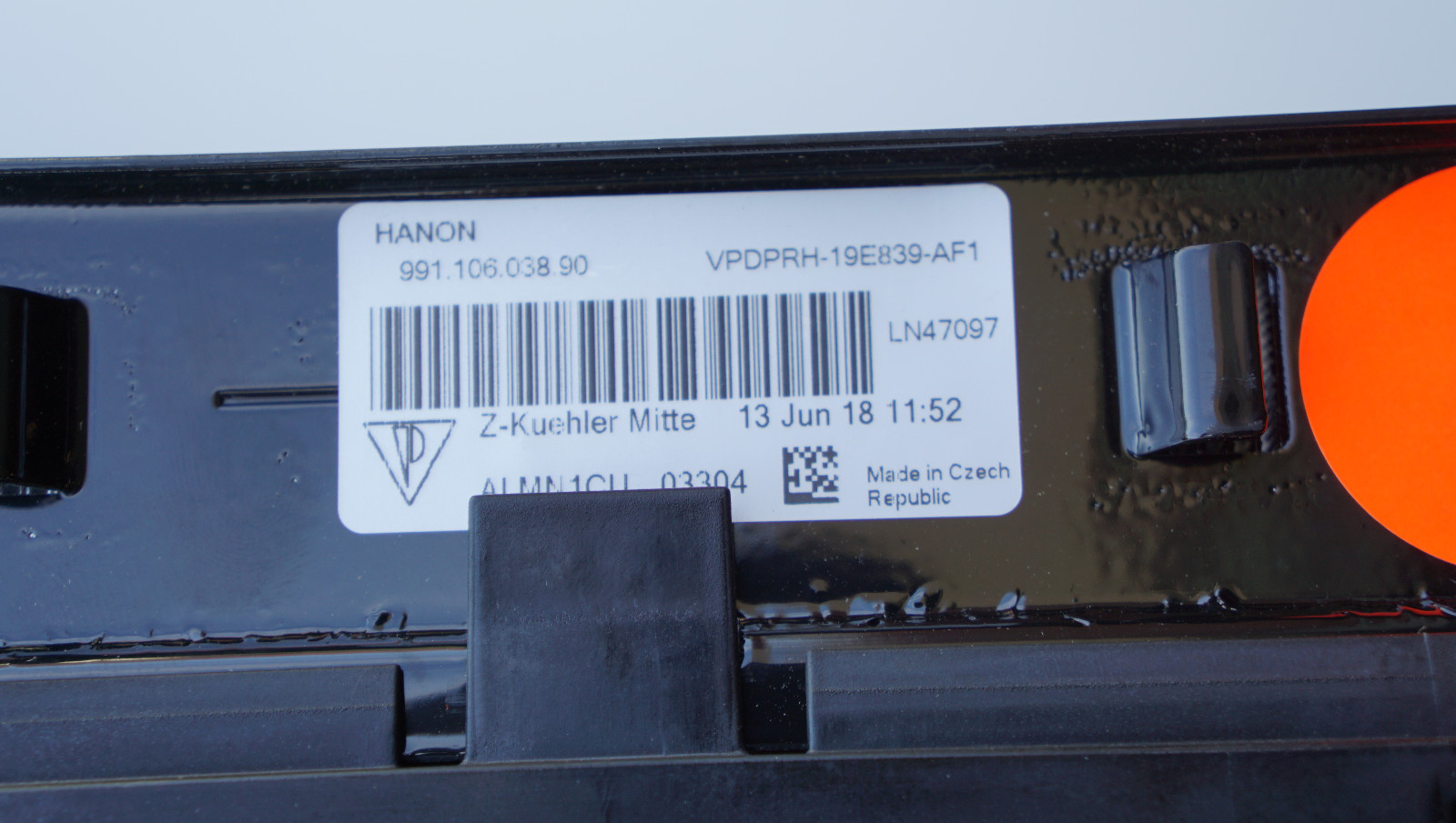 Porsche 991 GT3 GT3 RS MK1 MK2 Kühler Wasserkühler mitte vorne | eBay.de