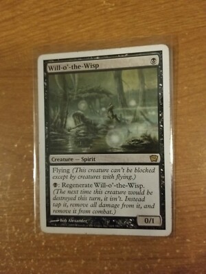 MAGIC THE GATHERING RARE 9TH EDITION WILL-O'-THE-WISP LIGHTLY PLAYED | eBay