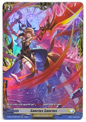 Bushiroad Cardfight Vanguard Sanctus Sanctus D-BT12/FR31EN FR Keter ...