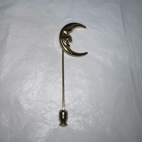 Vintage Half Smiling Moon Stick Pin | eBay