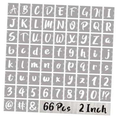 Custom Stencil BAMIDELE 2 Inch Letter Stencils & Numbers - 66 Pc ...