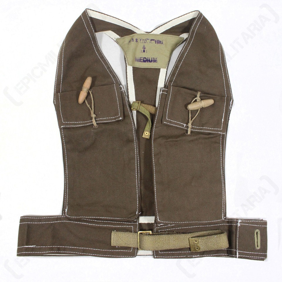 British Army BREN VEST - Commando Airborne WW2 Skeleton Assault Jerkin ...