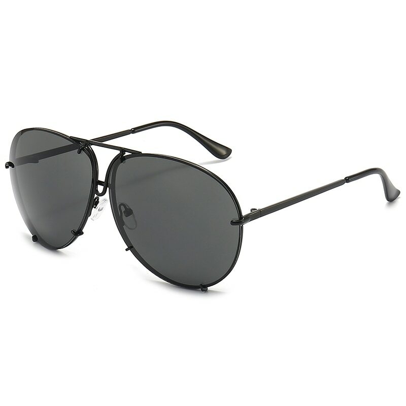 New Black Frame Aviator Style Sunglasses | eBay