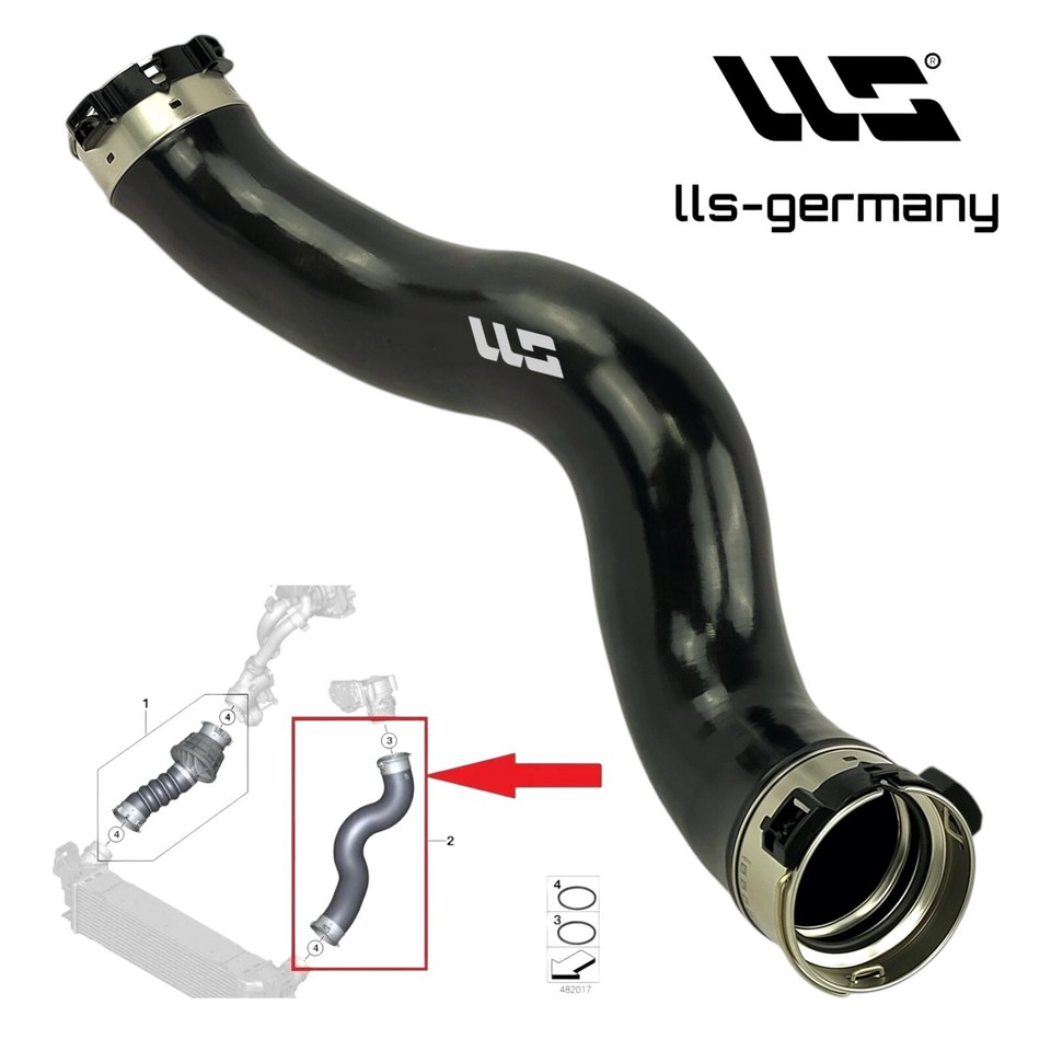 11618572859 Turboschlauch für BMW 5er Touring G31 520d, 520dX 525d ...