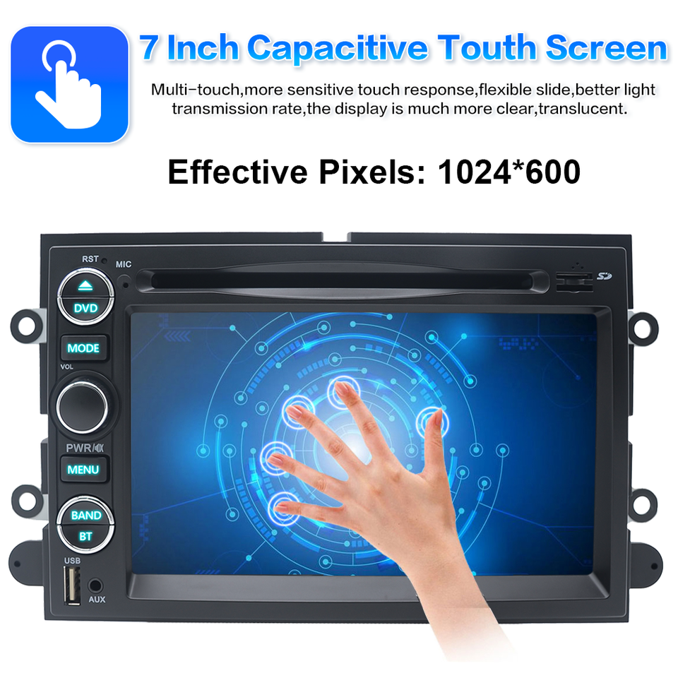 For 2004-2008 Ford F150 7'' DVD CD Player Car Stereo Radio Audio In ...