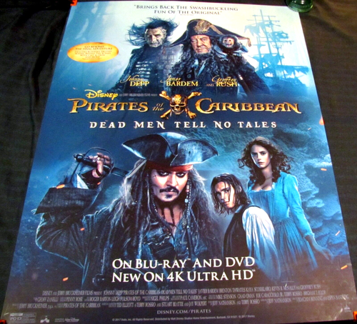 Pirates Of The Caribbean Dead Men Tell No Tales Movie Poster Large Size ...