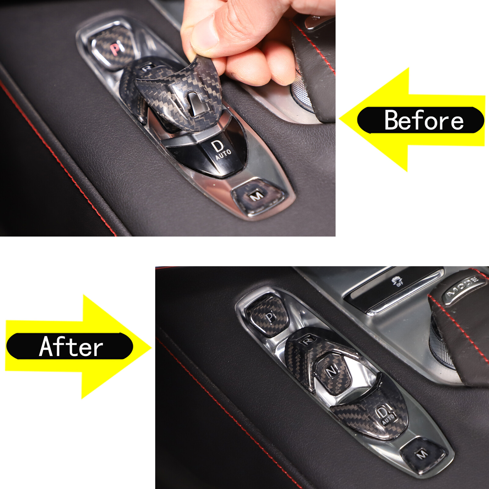 Fits 2020-2025 Corvette C8 Gear Transmission PRND Button Real Carbon ...