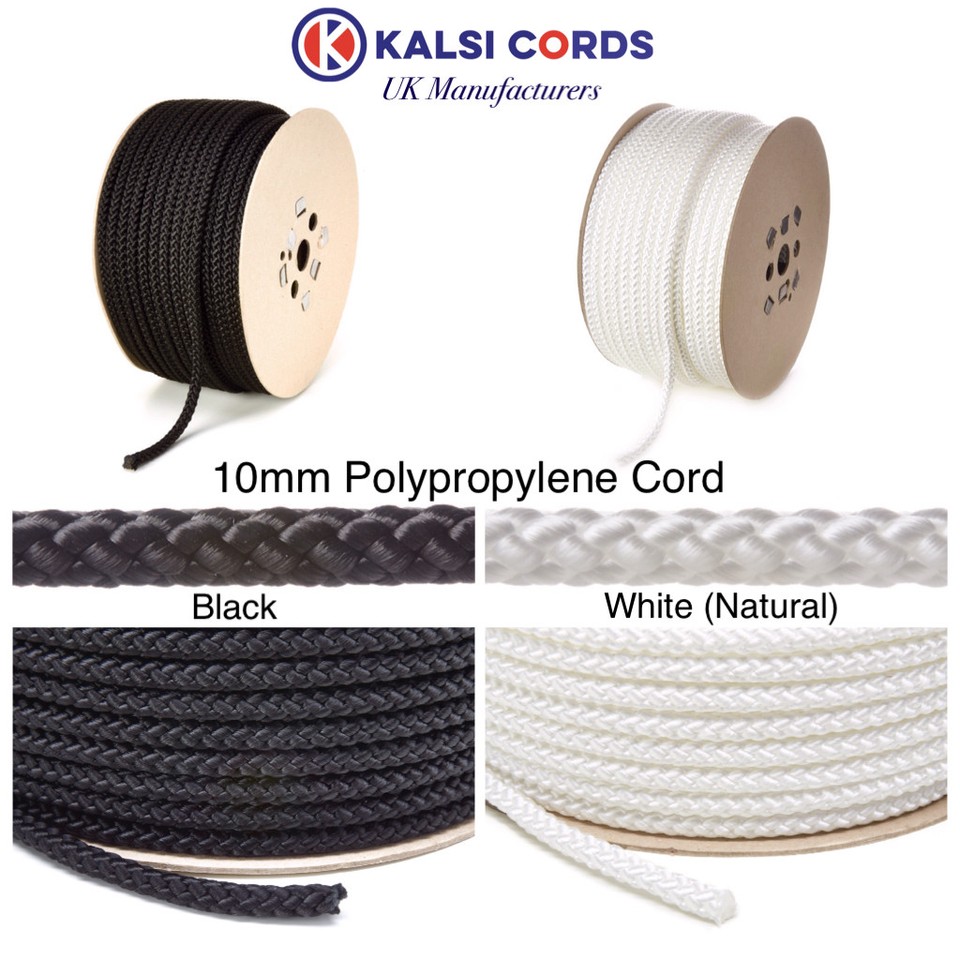 POLYPROPYLENE ROPE BRAIDED POLY CORD STRONG STRING BOATING CAMPING ...
