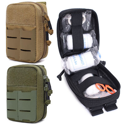 Small Tactical First Aid Kit Medical Storage Pouch Molle IFAK Survival ...