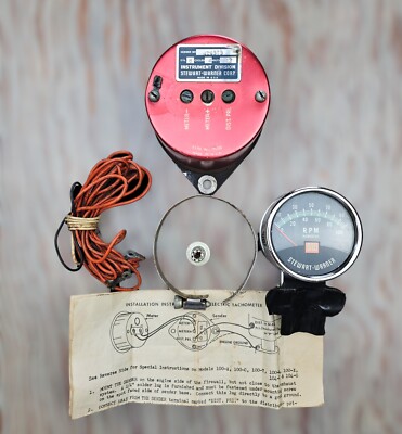 Stewart Warner Green Line 10k RPM Tachometer Kit With Sending Unit 1963 ...