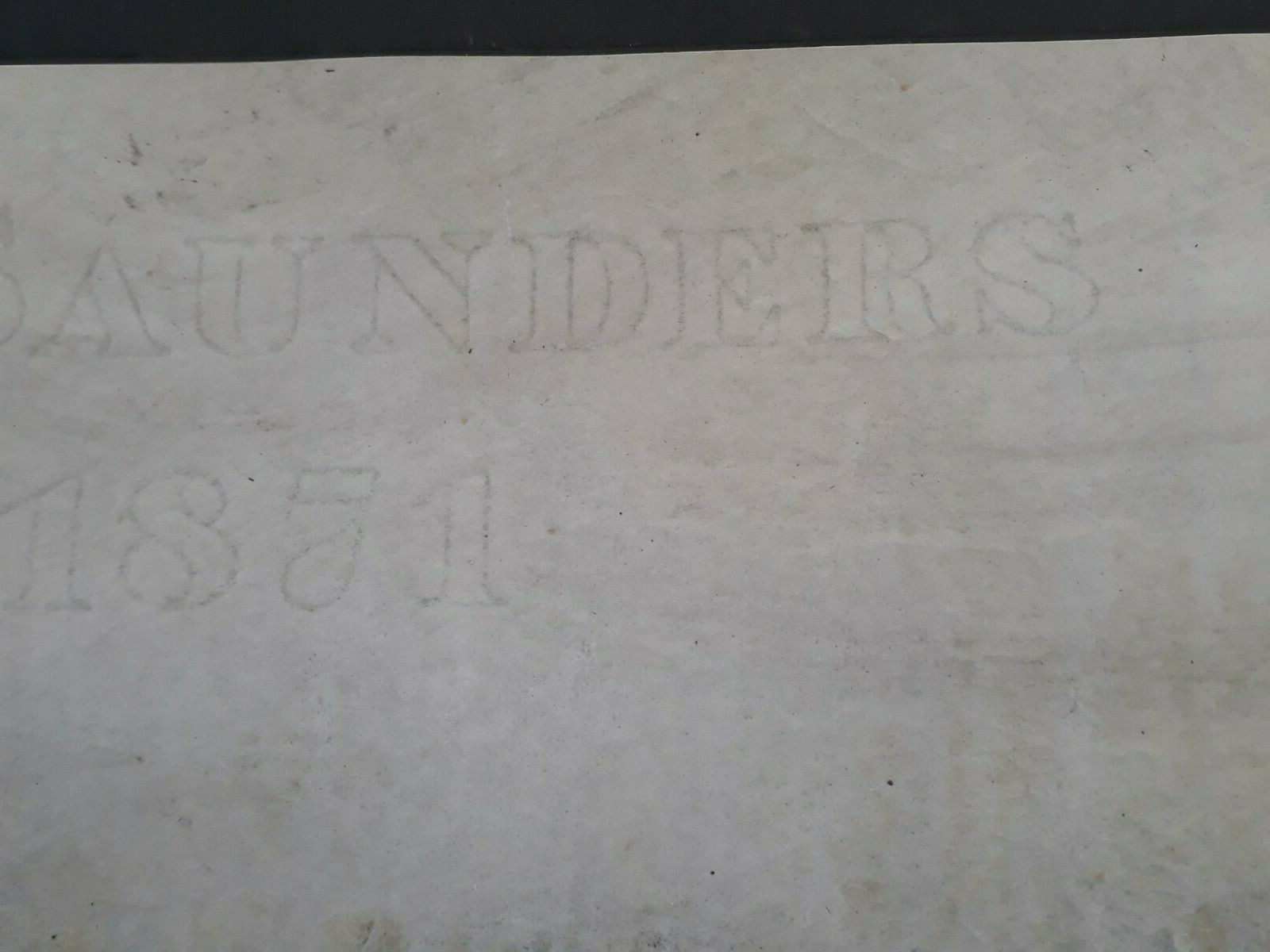 Rare 1871 Great Britain T H SAUNDERS Watermarked Paper Unused | eBay