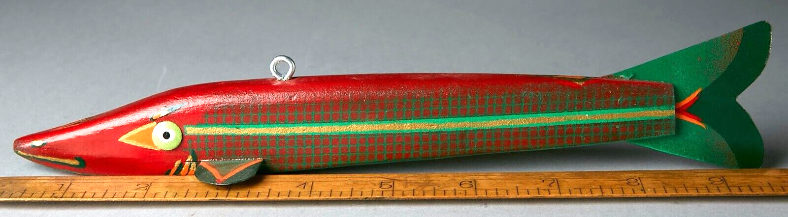 VINTAGE MINNESOTA ~ BOB HOCKING ~ FISH SPEARING DECOY ~ FOLK ART ...