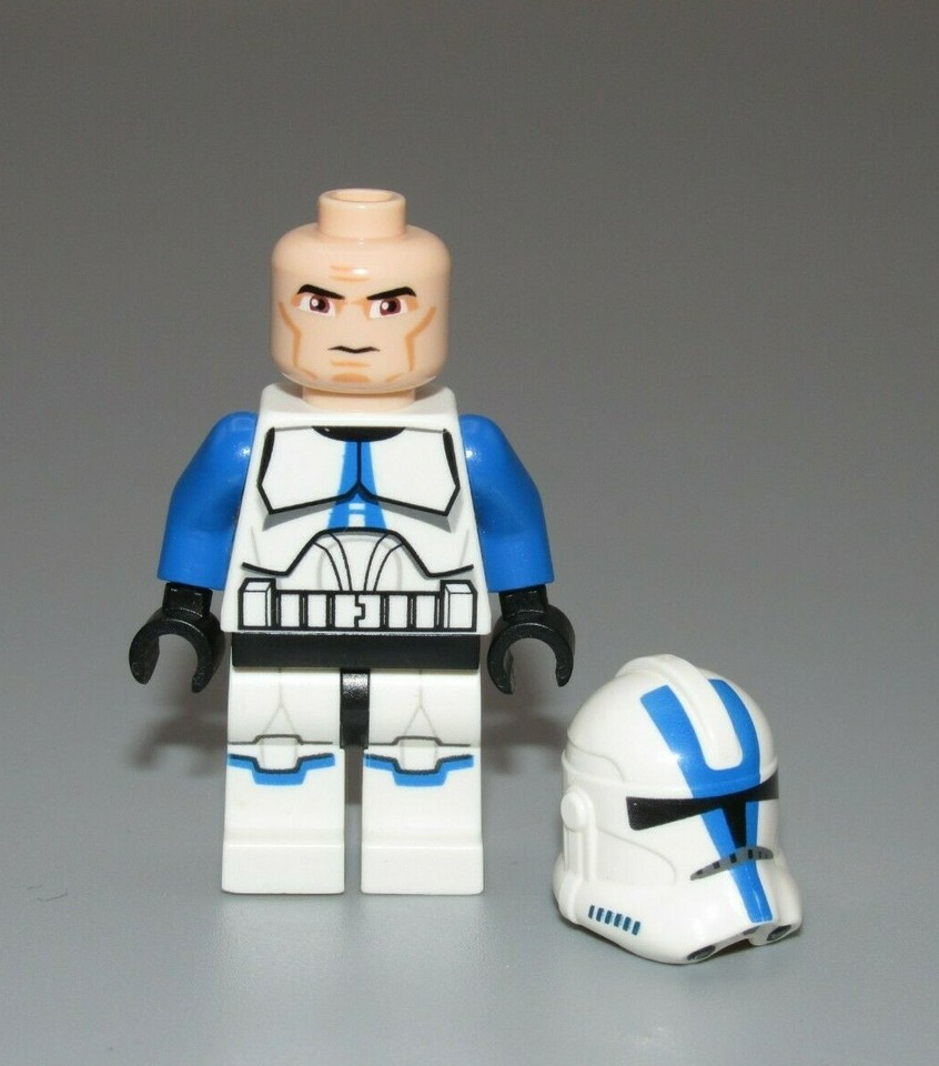 Lego 501st Legion Clone Trooper blue markings Star Wars minifigure ...