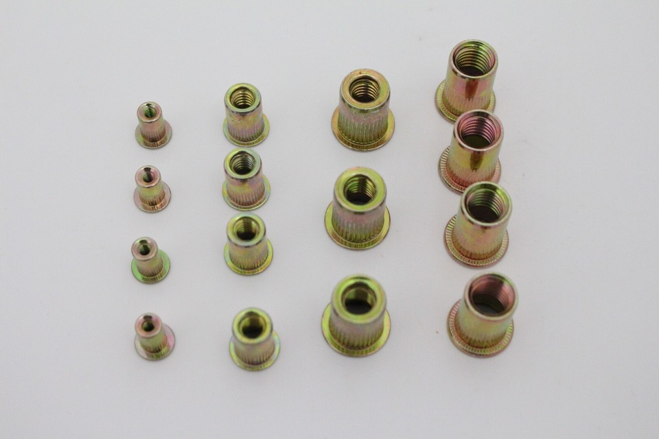 10-32 Zinc Plated Steel Flange Nutserts Rivet Nut Rivnut Nutsert - Pick ...