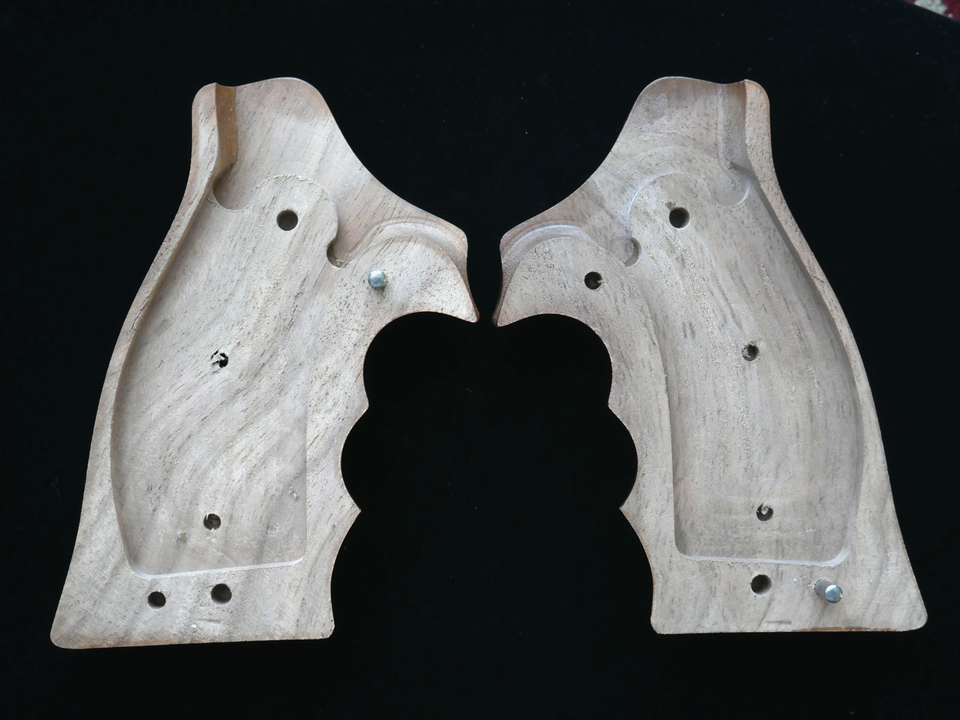 SMITH & WESSON N FRAME TARGET GRIPS CUSTOM MADE WALNUT WOOD | eBay