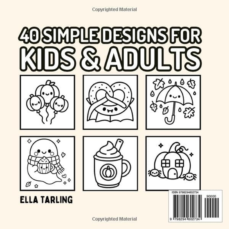 LITTLE COZY FALL: a Cute & Cozy Coloring Book for Kids & Adults – Bold ...