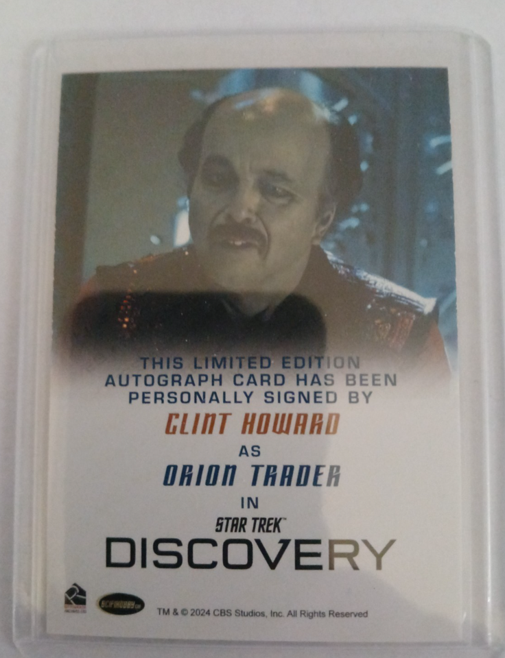 Star Trek Discovery Season 5 CLINT HOWARD Full Bleed Autograph ...