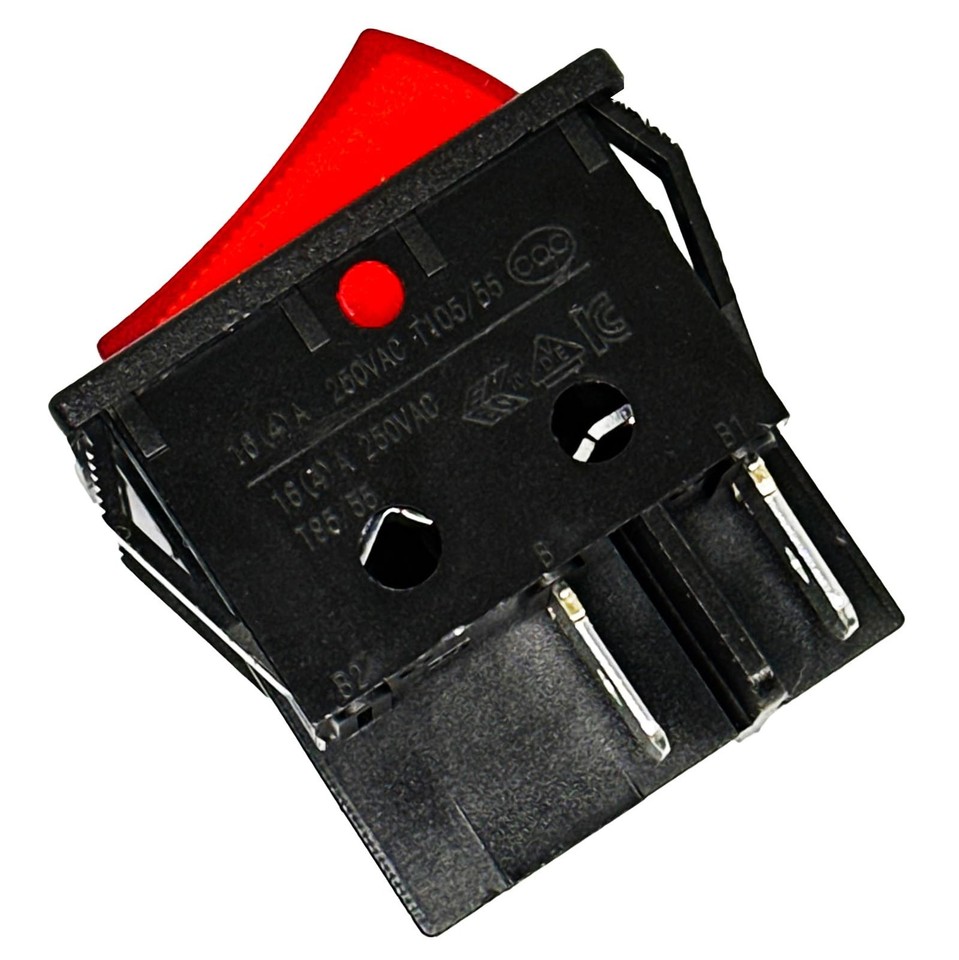 LECI RS606 2position 4pin Rocker Switch, 16A 250V, T105/55, Latching | eBay