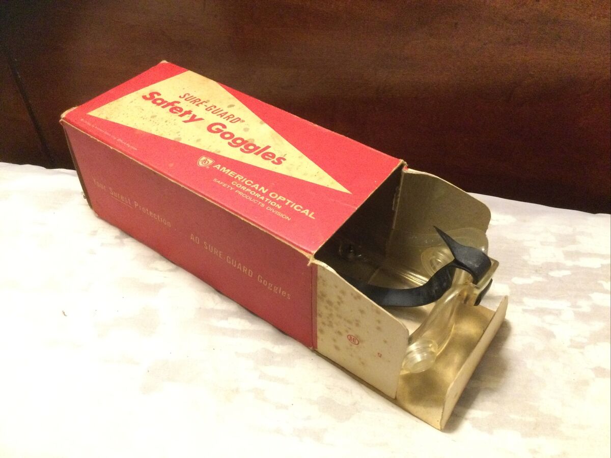 Vintage Pair American Optical Sure-Guard Rubber Safety Vintage Pair American Optical Sure-Guard Rubber Safety