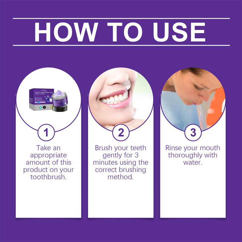 5X Dental restoration mineral powder, mineral tooth powder, teeth ...