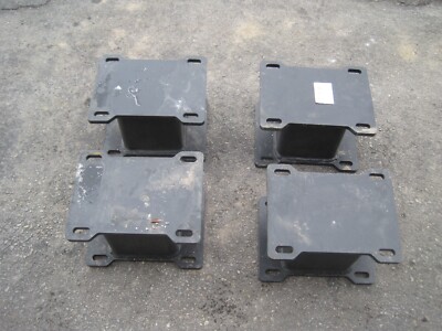 4 Large Vibratory Plate Compactor Rubber Isolator Shock Mount Black 8 ...