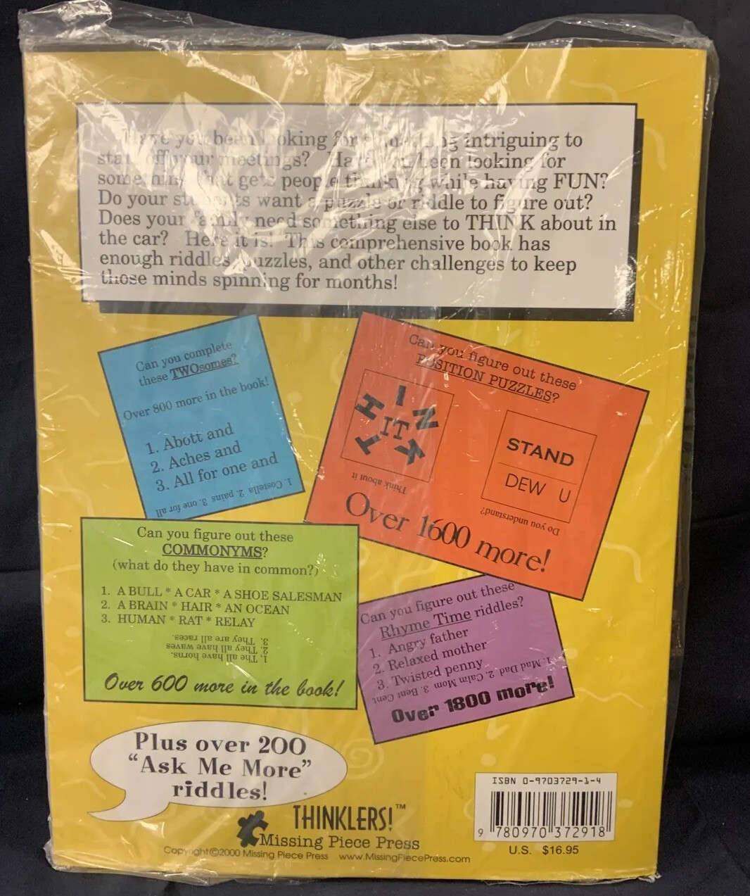 Thinklers! 1 : A Collection of Brain Ticklers by Kevin J. Brougher ...