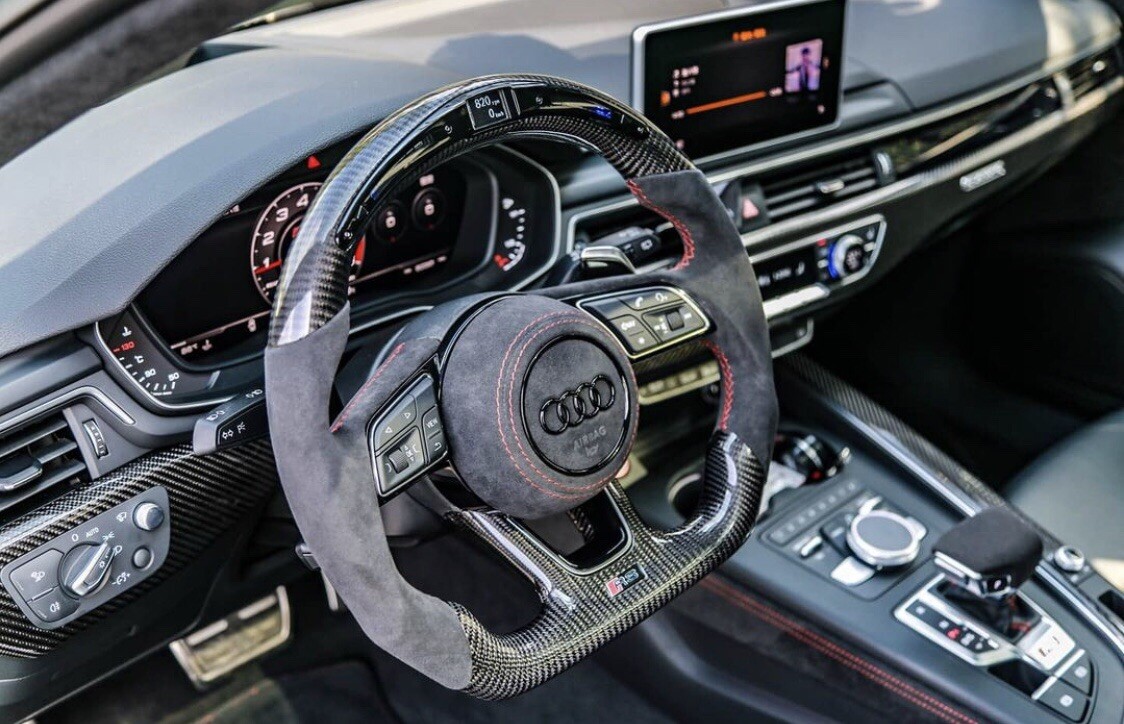 Audi R8, TTRS, RS3, RS6 RSQ3 Carbon Fibre LED Rev Counter Display ...