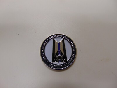 CHALLENGE COIN OLDER DELAWARE POLICE DEPARTMENT HONOR RESPECT INTEGRITY ...