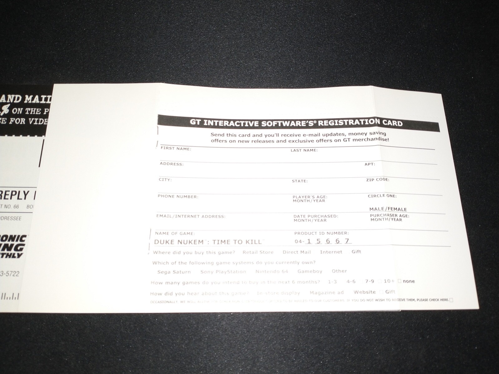 Duke Nukem: Time to Kill Black Label Sony Playstation 1 PS1 LN perfect ...