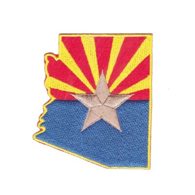 Arizona Flag State USA Embroidered Patch - Iron On/Sew On | eBay