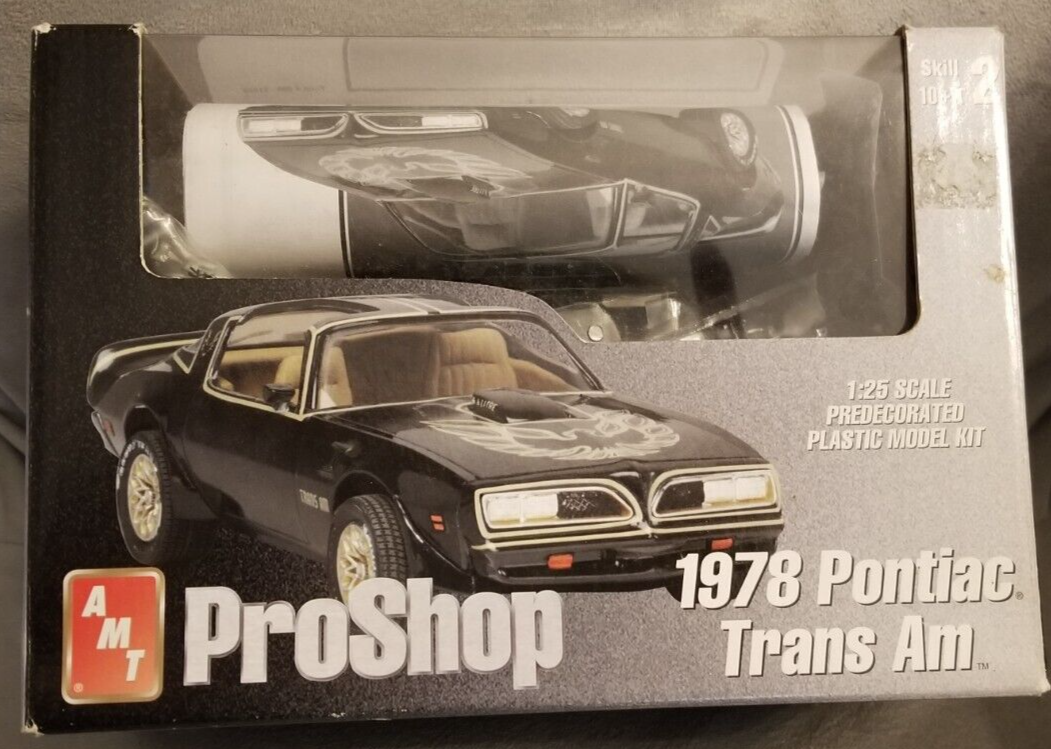 AMT ProShop 1978 Pontiac Trans Am 1/25 Model Kit #31036 - BLACK - READ ...