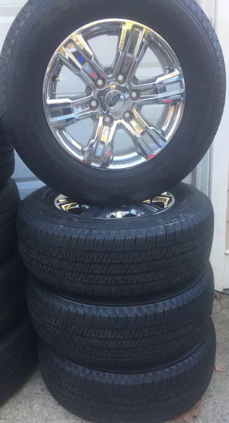 FORD RANGER 17” 2018-2020 OEM CHROME WHEEL RIms 255/65R17 Bridgestone ...
