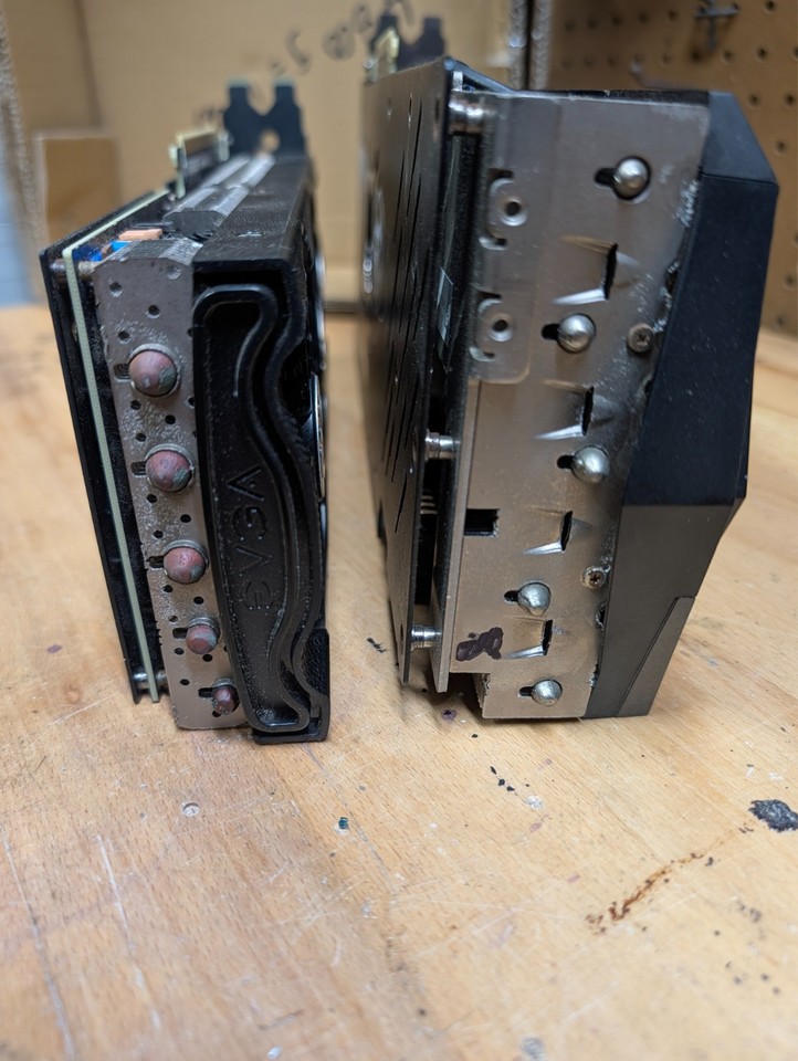 FOR PARTS ONLY! EVGA GeForce RTX 3060 Ti FTW3 & MSI 3060 Ti Gaming Z ...