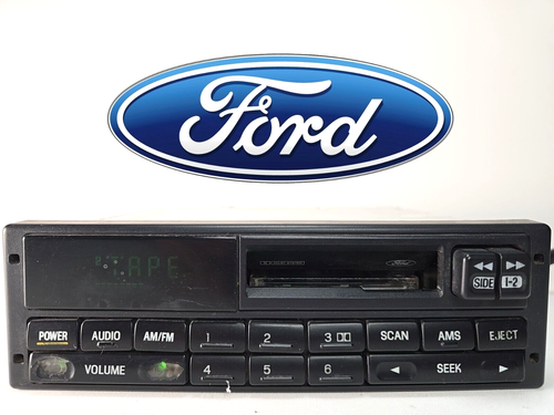 Ford OEM cassette player RADIO Mustang F150 Econoline Contour Ranger 90 ...
