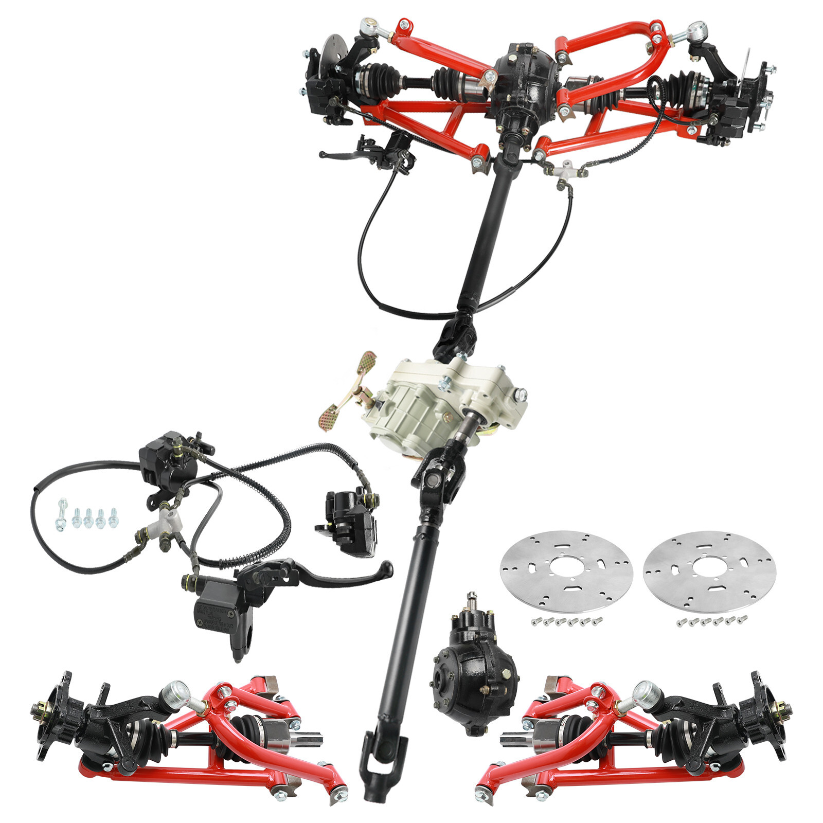 4 Wheeler Front Rear Drive Half Shaft CV Axle Gear Box Transmission ATV ...