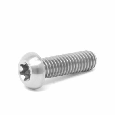 M6 x 20mm Titanium Button Head Bolt Screw Torx t30 Ti DIN 7380 20 x 1.0 ...