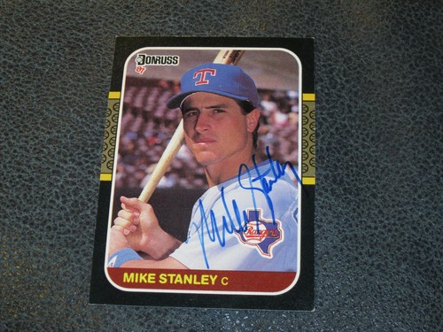 Mike Stanley Autographed Donruss 1987 Baseball Card | eBay