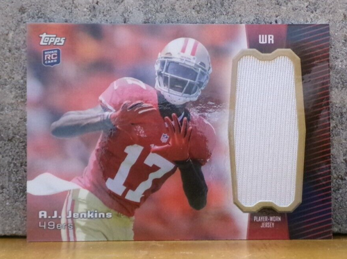 COOL FOOTBALL CARD R.J. JENKINS S.F. 49ERS ROOKIE PLAYER WORN JERSEY ...
