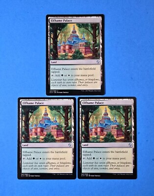 3x Elfhame Palace Commander 2017 Mtg Magic Card Dual Mana Land Forest ...