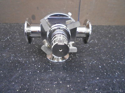 STAINLESS STEEL 3-WAY SHUTTER VALVE WITH 1" SANITARY FITTINGS (1) | eBay