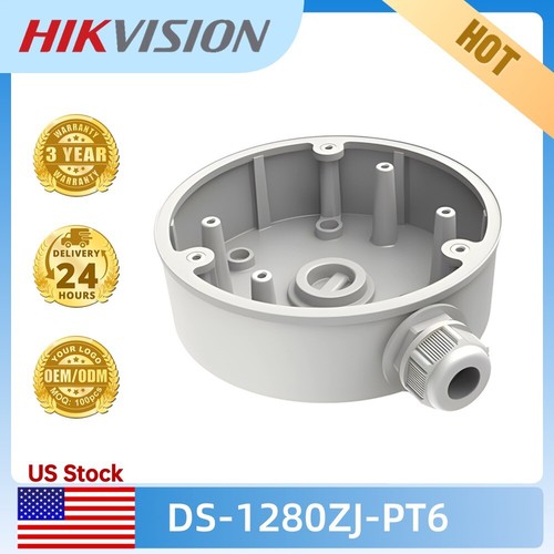 HIK Junction Box Mount Bracket White Fit ColorVu Turret Dome IP Cameras ...