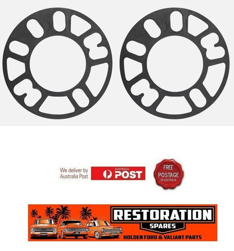 CHRYSLER VALIANT RV1 SV1 AP5 AP6 VC 5 STUD PATTERN 3mm THICK ALLOY ...