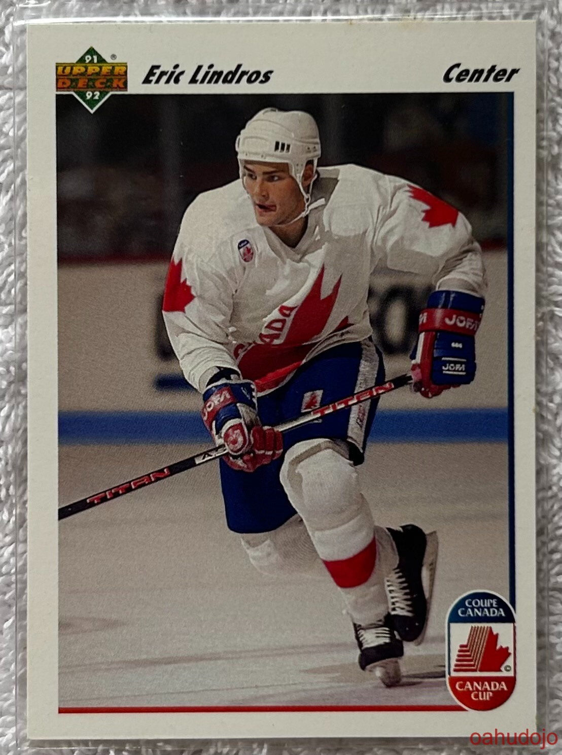 1991-92 Upper Deck ERIC LINDROS #9 Variation Quebec Nordiques HOF | eBay