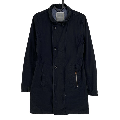 G-STAR RAW MINOR Black 100% Cotton Trench Coat Size XS | eBay