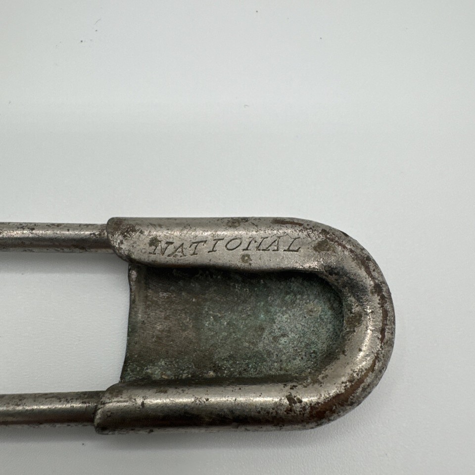 Vintage National Large Heavy Duty Metal Safety Pin Laundry Stable Horse ...